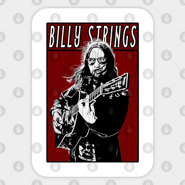 Vintage Retro Billy Strings - Billy Strings - Sticker | TeePublic